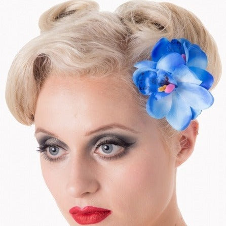 Blue flower clip store
